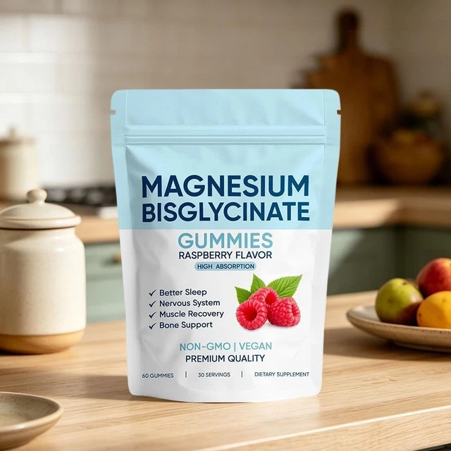 MAGNESIUM BISGLYCINATE GUMMIES, with 400mg Magnesium Bisglycinate ...