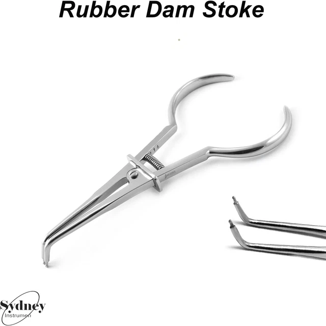 DENTAL ENDODONTIC RUBBER Dam Stokes Restorative Clamp Forceps Punch ...
