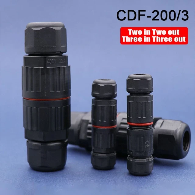 Terminal Block Waterproof Cable Connector 2 3 Pin Junction Adapter Cable 8 42 Picclick Au