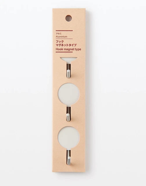 MUJI ALUMINUM HOOK Magnet type Small 3 pieces Width 3.5 x Height 5cm £ ...