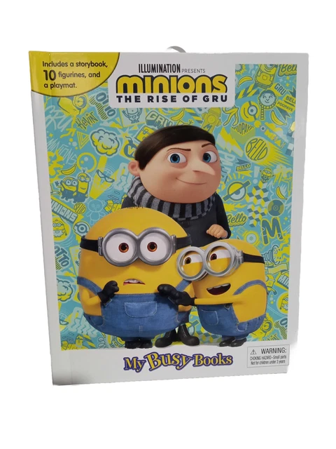 BUSY BOOKS MINIONS The Rise Of Gru Storybook With Figurines And Playmat ...