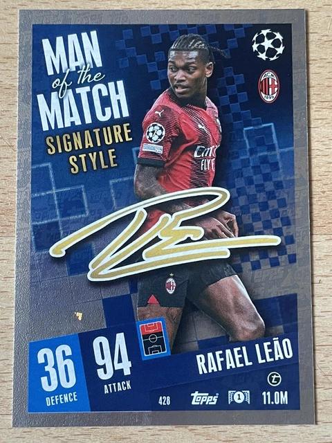 MATCH ATTAX 2023 2024 23 24 Rafael Leao AC Mailand Mann des Spiels ...