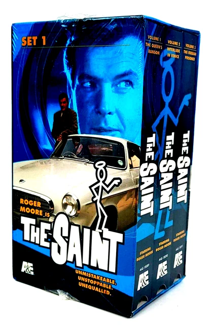 THE SAINT - Set 1 (VHS, 2001, 3-Tape Set) Roger Moore as Simon Templar ...