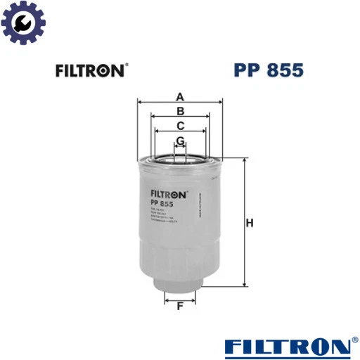 FUEL FILTER PP 855 FOR TOYOTA VERSO/VAN HILUX/VII/Pickup/SUV/III/IV ...