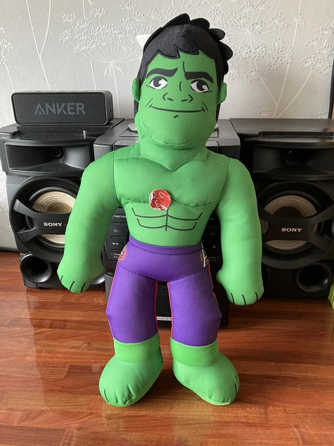 MARVEL AVENGERS HULK Plush Toy Teddy With Sounds 17” Large Action ...