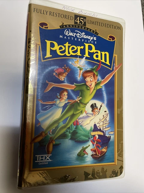 PETER PAN VHS 1998, 45th Anniversary Limited Edition Walt Disney ...