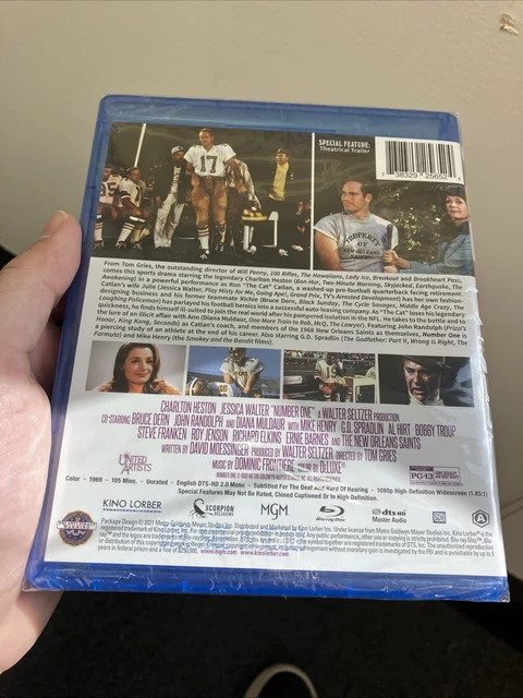NUMBER ONE BLU Ray Charlton Heston Jessica Walter 1969 Football Movie ...