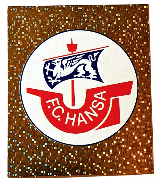 FC HANSA ROSTOCK Panini Fussball 2002 Sticker-Wappen Vereins-Logo Nr ...