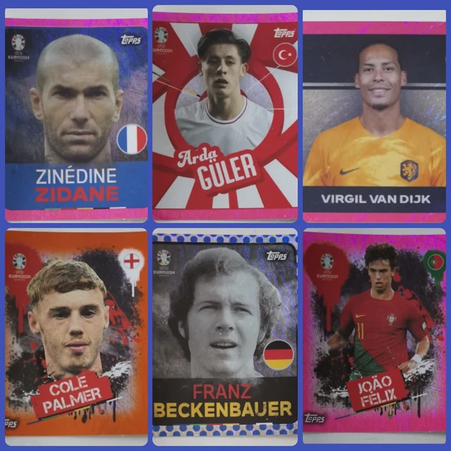 TOPPS EURO 2024 Sticker -Swiss edition- Parallel -Pink-Orange-Euro ...