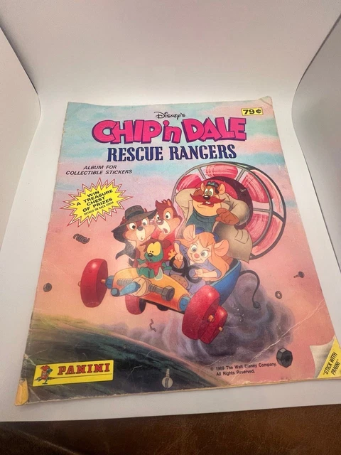 CHIP N DALE Rescue Rangers Panini Stickers Album Rare £22.57 - PicClick UK