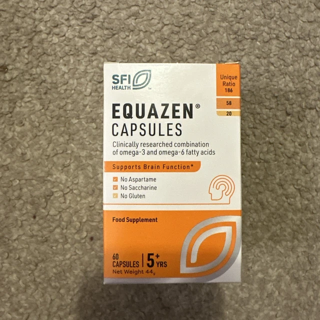 EQUAZEN CAPSULES | Omega 3 & 6 Fish Oil Supplement | 60 Count (Pack of ...