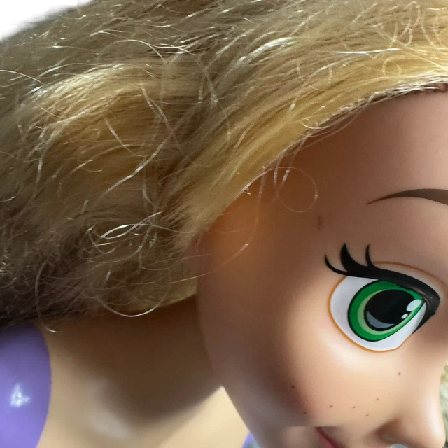 DISNEY PRINCESS RAPUNZEL Tangled Hair Styling Head £6.99 - PicClick UK