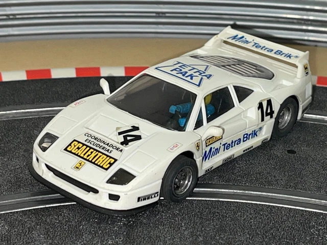 18- SCALEXTRIC EXIN FERRARI F-40 Tetra Pack Ref. 8355 año 1992 slot car ...