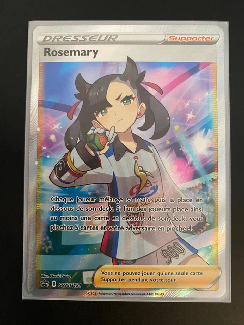 CARTE POKEMON ROSEMARY SWSH121 PROMO Full Art FA Epée et Bouclier FR ...