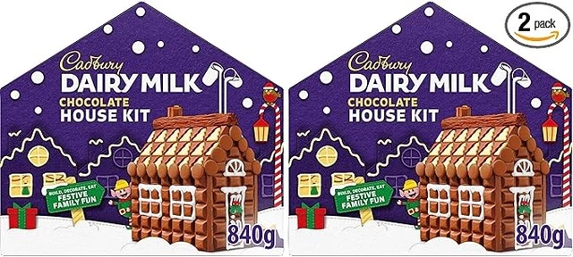CADBURY DAIRY MILK Christmas Chocolate House Kit – Build & Decorate ...