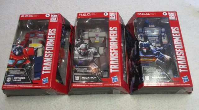 TRANSFORMERS R.E.D. OPTIMUS Prime Soundwave Megatron Lot New Sealed £47 ...
