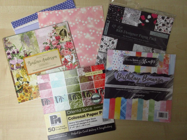 CRAFT CLEAROUT CARDMAKING Bundle - Paper Pads 8" x 8" Birthday Bonanza ...