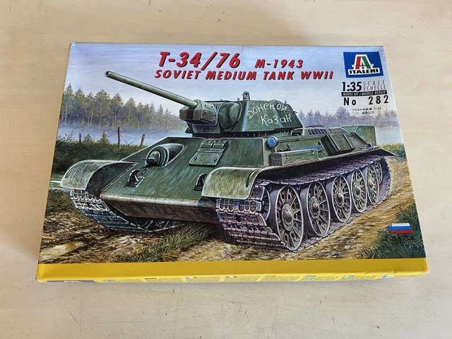 ITALERI 282 1:35 T-34/76 M-1943 Soviet Medium Tank ungebaut und ...