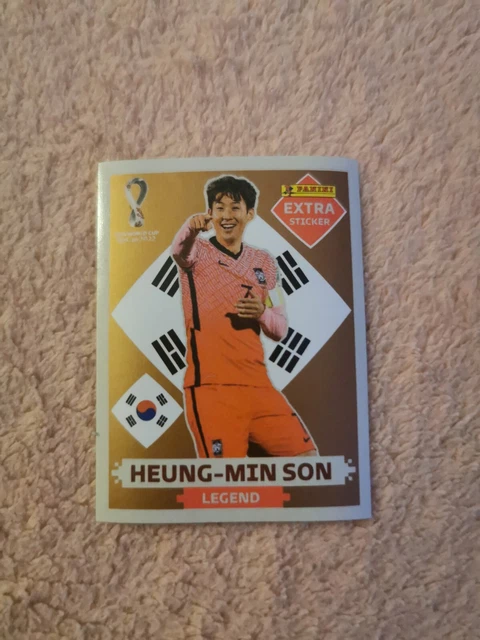 PANINI WORLD CUP Qatar 2022 Extra Sticker Heung Min Son Gold £33.32 ...