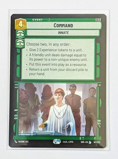 STAR WARS UNLIMITED Legendary Card Command TCG CCG New Game EUR 11,66 ...