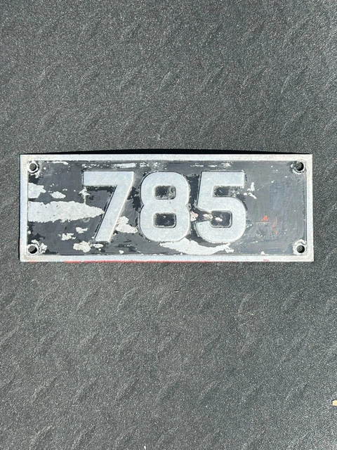 MIDLAND RED BMMO Leyland Leopard Bus Fleet Number Plate Sign Badge 785 ...