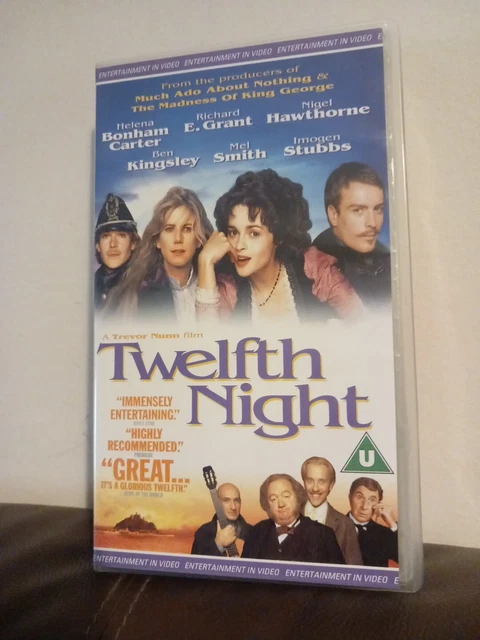 TWELFTH NIGHT - Widescreen VHS - Ben Kingsley, Helena Bonham-Carter ...
