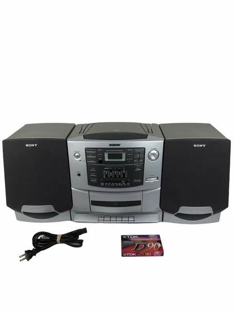 SONY CD RADIO Cassette-Corder Boombox CFD-Z550 Portable Mega Bass ...