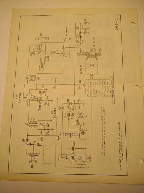SAM'S PHOTOFACT FOLDER Cardwell Model ES-1 Vintage AM Radio $11.50 ...