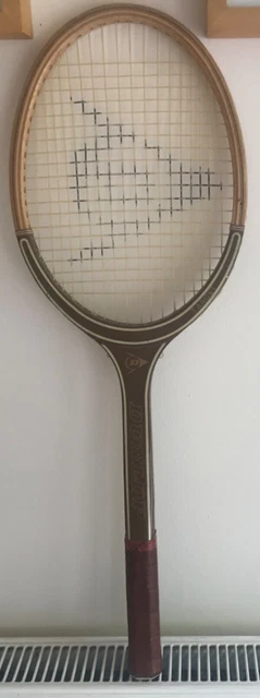 VINTAGE DUNLOP ‘TARGET’ Wooden Tennis Racket and Press Cover $25.60 ...
