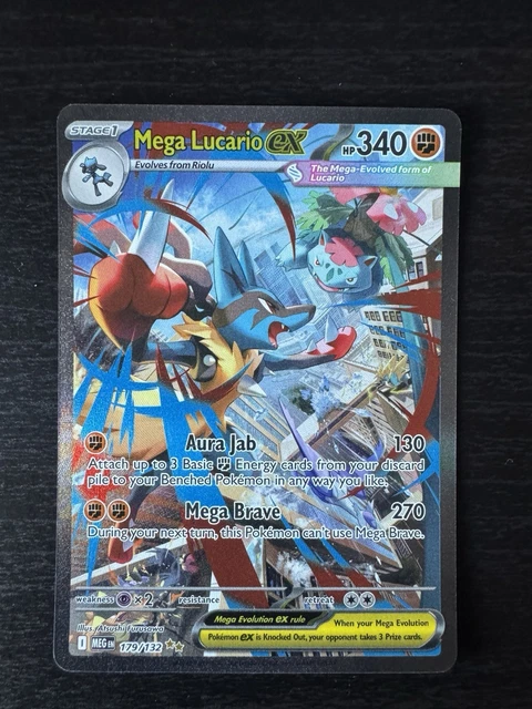 POKÉMON TCG MEGA Lucario EX 179/132 SIR Mega Evolutions English £115.10 ...