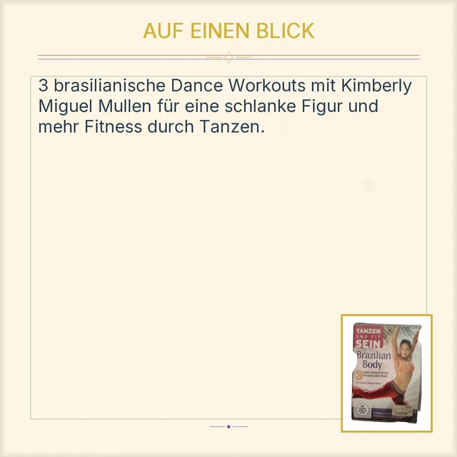 FILM FITNESS BRAZILIAN Body Kimberly Miguel Mullen Dance Workout EUR 5 ...