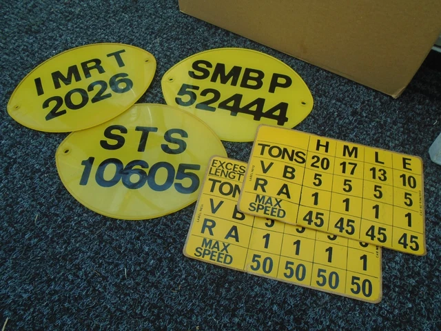 BRITISH RAIL WAGON identification plates and load transfers. £21.00 ...