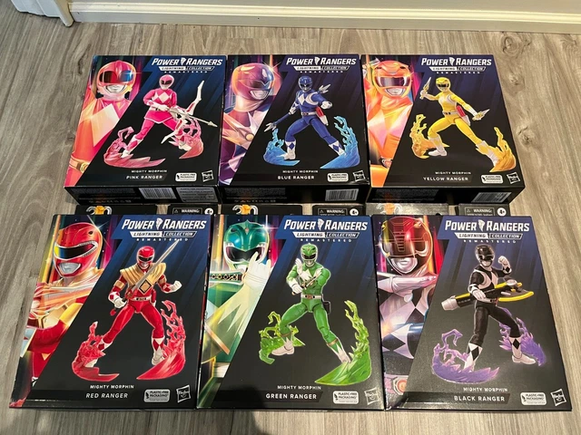 MIGHTY MORPHIN POWER Rangers Lightning Collection Remastered 6 Figures ...