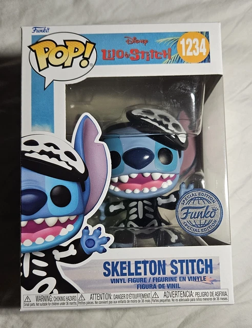 FUNKO POP DISNEY Lilo & Stitch 1234 Skeleton Stitch Special Edition EUR ...