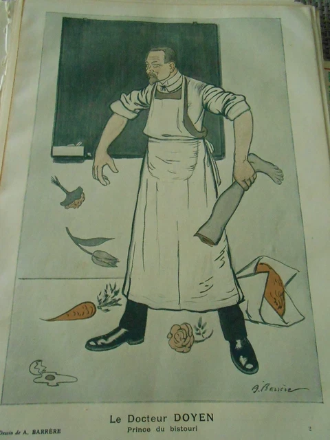 LE DOCTEUR DOYEN Prince du bistouri jambe découpée dessin A Barrère ...