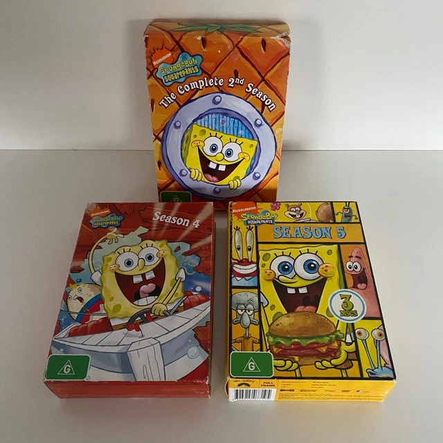 SPONGEBOB SQUAREPANTS DVD Complete Season 2 4 5 Region 4 $49.95 ...