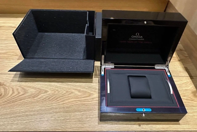 GENUINE OMEGA SPEEDMASTER Dark Side of the Moon Presentation Watch Box ...