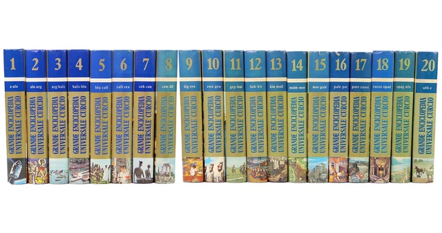 GRANDE ENCICLOPEDIA UNIVERSALE Curcio Enciclopedia Completa 20 Volumi ...