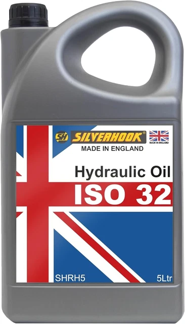 SILVERHOOK 5 LITRE Hydraulic Oil ISO-32 Anti-Wear Fluid Compressor £23. ...