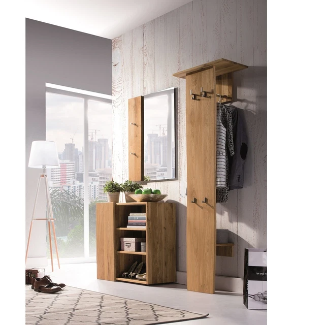 Garderobe Wildeiche Massiv