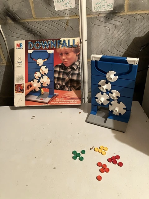 VINTAGE DOWNFALL BOARD Game MB Games 1985 Complete Retro Old £19.99 ...