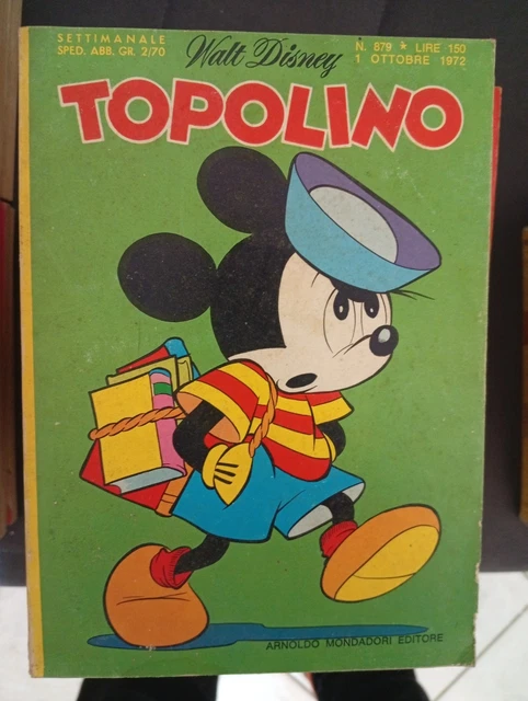***TOPOLINO N. 879*** 1 Ottobre 1972 - Con Bollino EUR 5,00 - PicClick IT