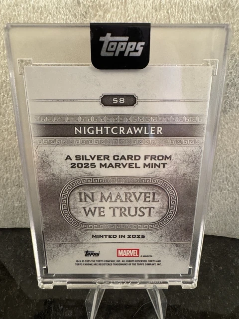 2025 TOPPS MARVEL Mint Nightcrawler /75 Encased Trading Card $84.22 ...