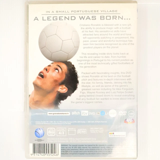 CRISTIANO RONALDO THE Boy Who Had A Dream (DVD, 2007) Sport Documentary ...