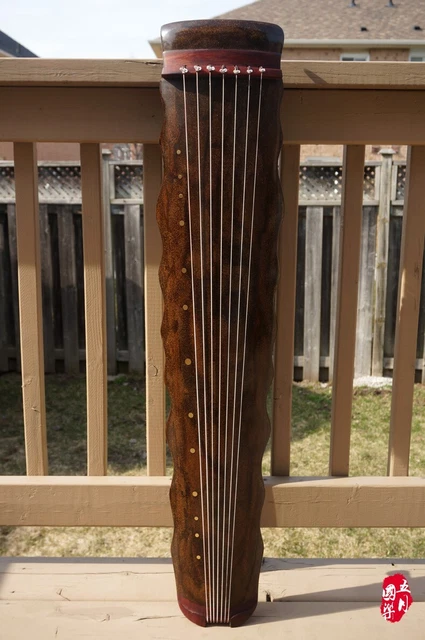 PROFESSIONAL CHINESE AGED Fir Guqin 7-stringed Zither Instrument -- 專業小 ...