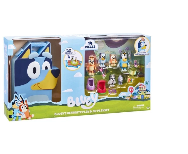 BLUEY'S ULTIMATE PLAY and Go Collector Case Playset Great Fun For Kids ...