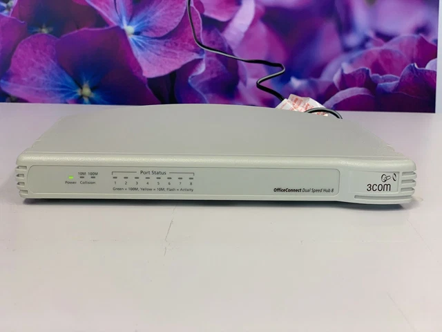 3COM OFFICECONNECT DUAL Speed Hub 8/TPC 8 port 10BaseT 3C16753 UK ...