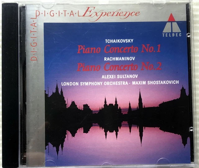 TCHAIKOVSKY PIANO CONCERTO No. 1 Rachmaninov Piano Concerto No.2 (CD, 1992) 6 $24.15 - PicClick AU