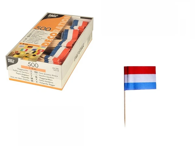 1000 DEKO-PICKER 8CM Niederlande Flaggenpicker Fahnenpicker Flagge ...