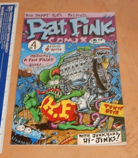 RAT FINK COMIX #4 Comic - Ed "Big Daddy" Roth - Hot Rod, Custom Cars Mint £16.13 - PicClick UK